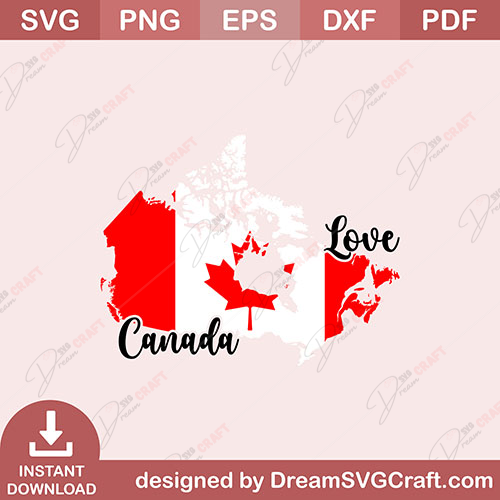 Love Canada SVG