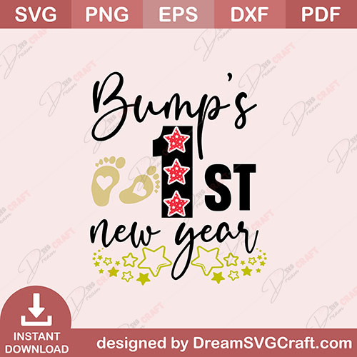 Bumps 1St New Year SVG