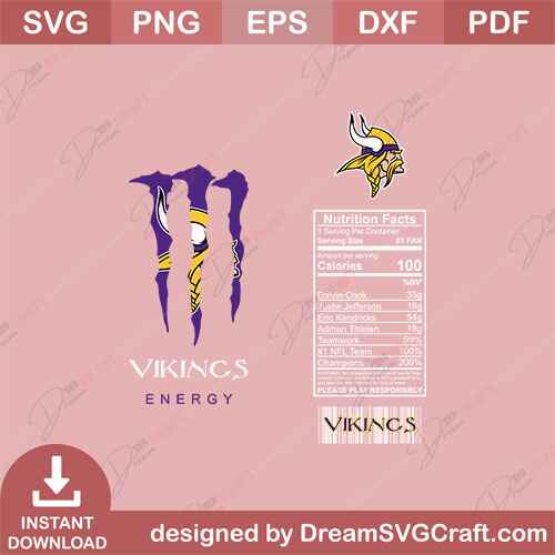 Vikings Monster Energy SVG – Unleash Norse Power Today